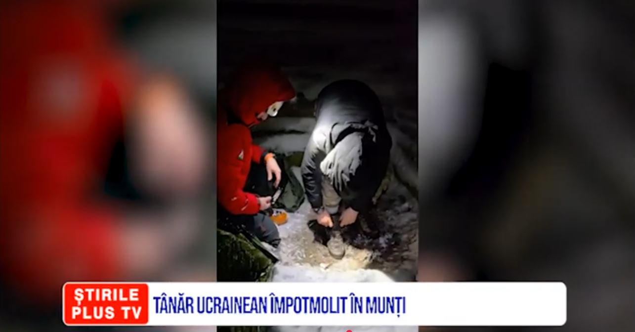 TÂNĂR UCRAINEAN, ÎMPOTMOLIT ÎN MUNȚI